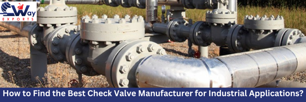 Best Check Valve Manufacturer for Industrial Use | Find the Right Supplier