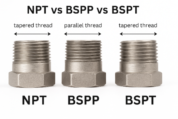BSP vs NPT Threads in Pipe Fittings | Key Differences & Applications